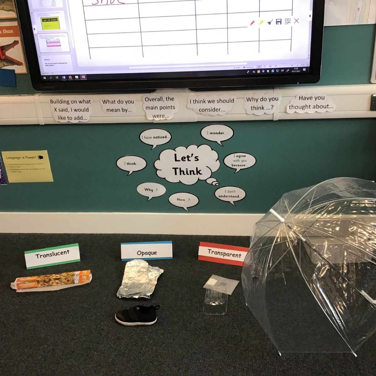 Al-Noor Primary School - Science Experiments in Year 3 Cranberry Class